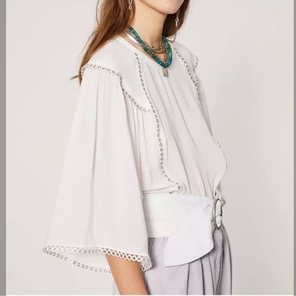 IRO | Tops | Iro Flutter Grommet Top | Poshmark